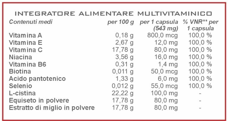 Integratore alimentare Vital Plus | CAPS